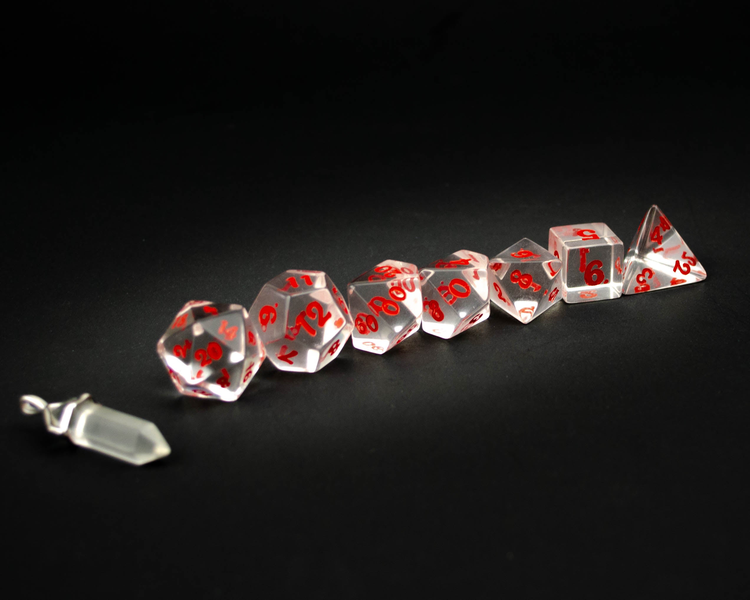 Crown Crystal - Red script – Level Up Dice Aus